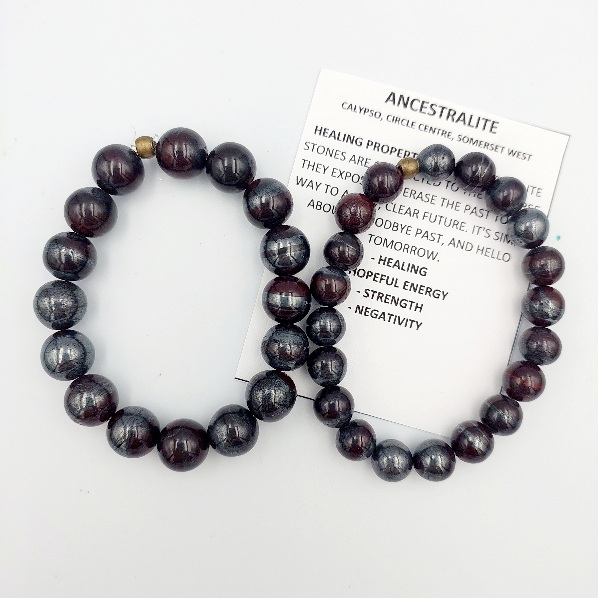 Ancestralite bracelets with 10 mm beads